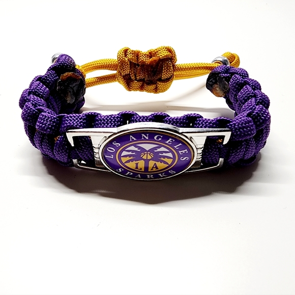 Accessories | Los Angeles Sparks Adjustable Bracelet Fan Apparel ...